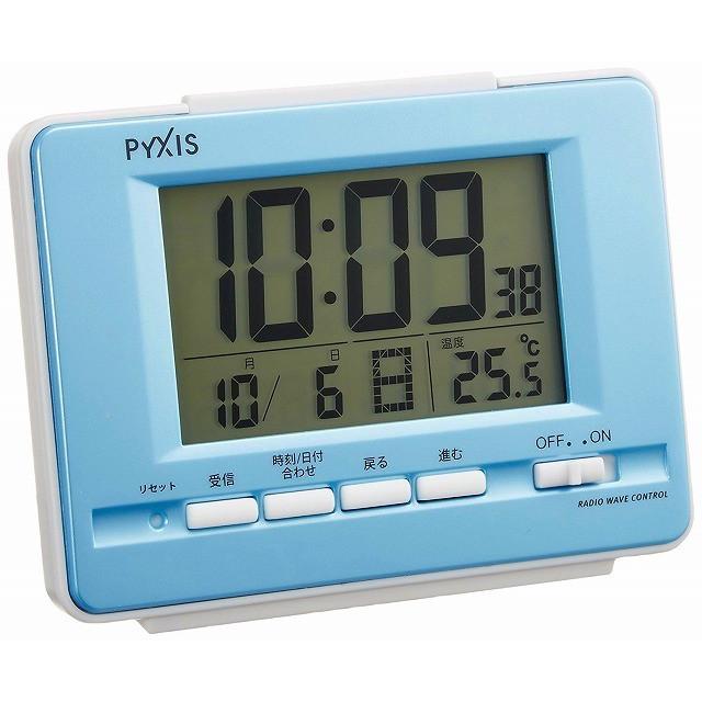 SEIKO CLOCK セイコー クロック NR535L NR535W NR535H NR535K 目覚まし時計 電波 デジタル カレンダー・温度表示 PYXIS (ピクシス) : 銀座・紗古 ...