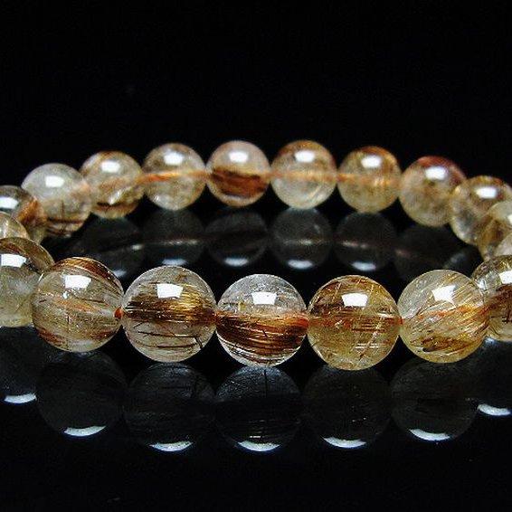 ファイナルグレードルチルクォーツ（金針ルチル水晶） ブレスレット 10mm t15-11017 : 銀座東道 天然石専門店 - 通販 - Yahoo!ショッピング