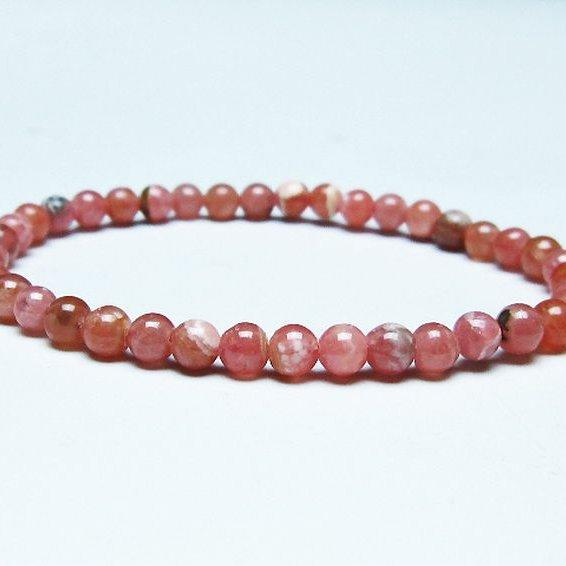 インカローズ ロードクロサイト ブレスレット 5mm t16-15409 : 銀座東道 天然石専門店 - 通販 - Yahoo!ショッピング