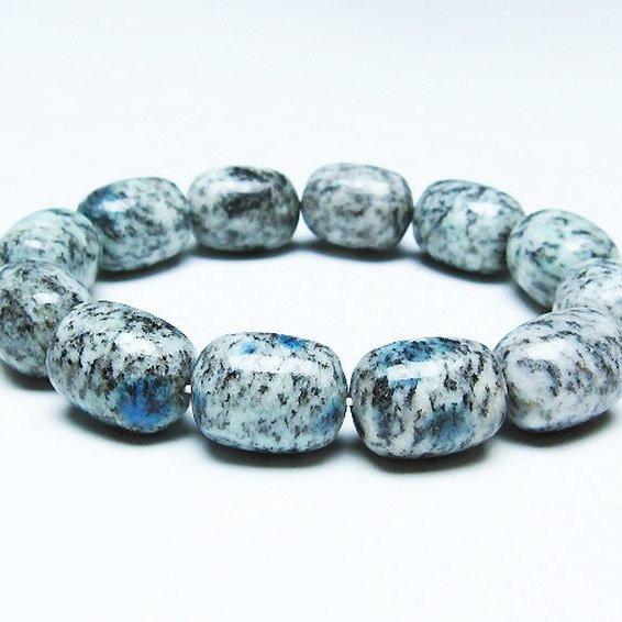 K2ストーン アズライト イン グラナイト ブレスレット t193-4009 : t193-4009 : 銀座東道 天然石専門店 - 通販 - Yahoo!ショッピング