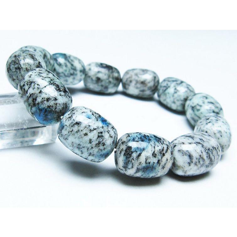 K2ストーン アズライト イン グラナイト ブレスレット t193-4009 : t193-4009 : 銀座東道 天然石専門店 - 通販 - Yahoo!ショッピング