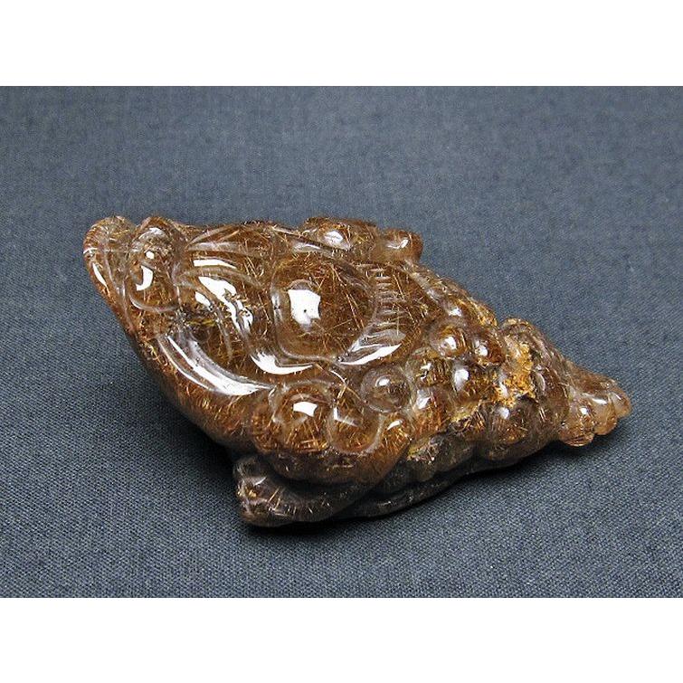 ルチルクォーツ（金針ルチル水晶） 金蟾 置物 t801-506 : 銀座東道 天然石専門店 - 通販 - Yahoo!ショッピング