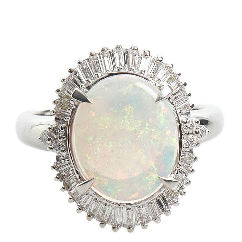 Pt900 プラチナ オパール1.84ct ダイヤ0.60ct リング 指輪 レディース 12号 中古 : 銀座パリス Yahoo!ショッピング店 - 通販 - Yahoo!ショッピング