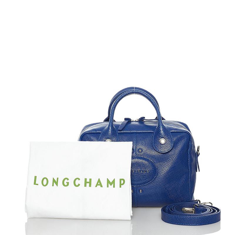 LONGCHAMP ロンシャン ハンドバッグ ショルダーバッグ 2WAY ブルー レザー レディース Longchamp 【中古】 : 銀座パリス Yahoo!ショッピング店 - 通販 ...