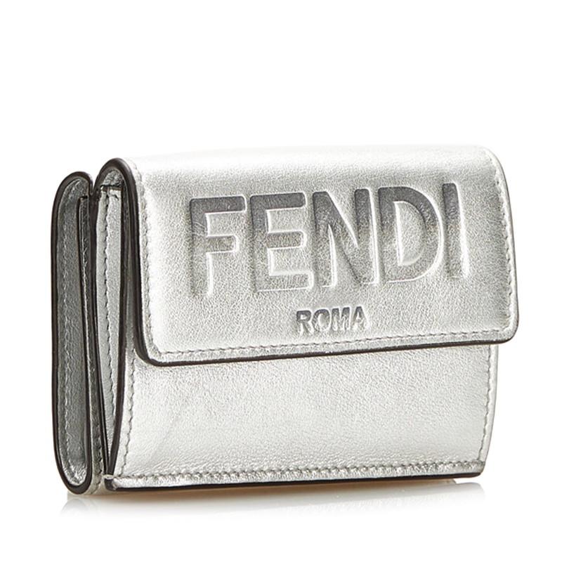 FENDI フェンディ フェンディローマ ロゴ 三つ折り財布 FENDI フェンディ フェンディローマ ロゴ 三つ折り財布