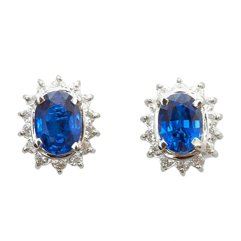 Pt900 プラチナ サファイア1.50ct ダイヤ0.36ct ピアス レディース 中古 : 銀座パリス Yahoo!ショッピング店 - 通販 - Yahoo!ショッピング