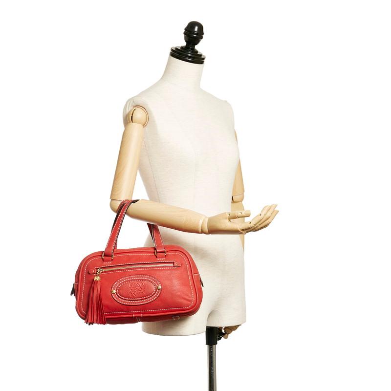 LOEWE ロエベ マドリード アナグラム タッセル ハンドバッグ LOEWE ロエベ マドリード アナグラム タッセル ハンドバッグ