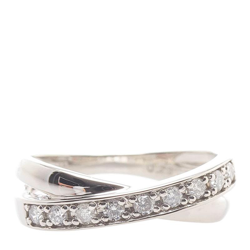 Pt900 プラチナ ダイヤ0.23ct 2連 リング 指輪 レディース 11.5号 中古 : 銀座パリス Yahoo!ショッピング店 - 通販 - Yahoo!ショッピング