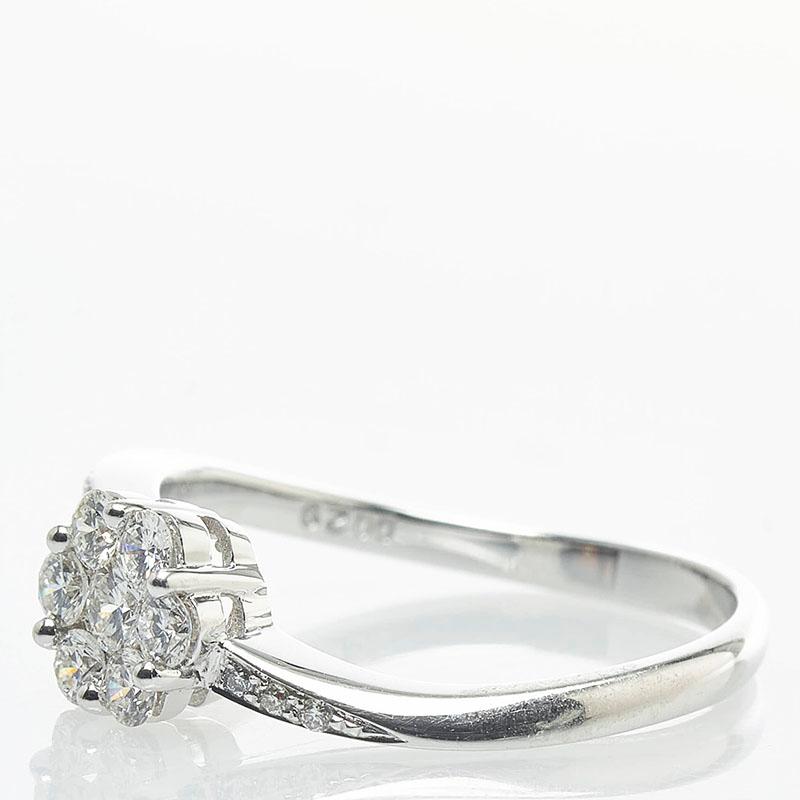 Ponte Vecchio ポンテヴェキオ K18WG ホワイトゴールド ダイヤ0.29ct フラワー リング 指輪 レディース 9号 中古 : 銀座パリス Yahoo!ショッピング店 ...