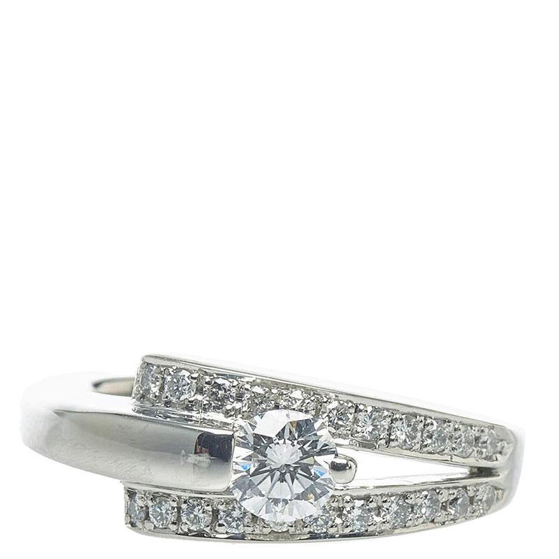 Pt900 プラチナ ダイヤ0.303ct ダイヤ0.18ct リング 指輪 レディース 10号 中古 : 銀座パリス Yahoo!ショッピング店 - 通販 - Yahoo!ショッピング
