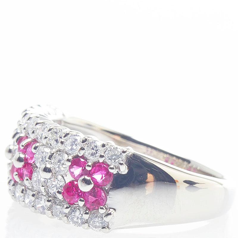 Pt900 プラチナ ルビー0.45ct ダイヤ0.74ct リング 指輪 レディース 10.5号 中古 : 銀座パリス Yahoo!ショッピング店 - 通販 - Yahoo!ショッピング