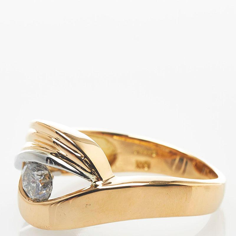 Pt900 プラチナ K18YG イエローゴールド 金ベースコンビ ダイヤ0.38ct リング 指輪 レディース 12.5号 中古 : 銀座パリス Yahoo!ショッピング店 - 通販 ...