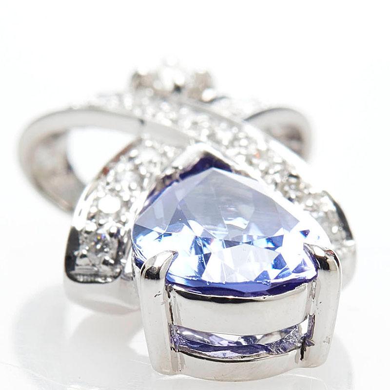 Pt900 プラチナ タンザナイト2.18ct ダイヤ0.24ct ペンダントトップ レディース 中古 : 銀座パリス Yahoo!ショッピング店 - 通販 - Yahoo!ショッピング