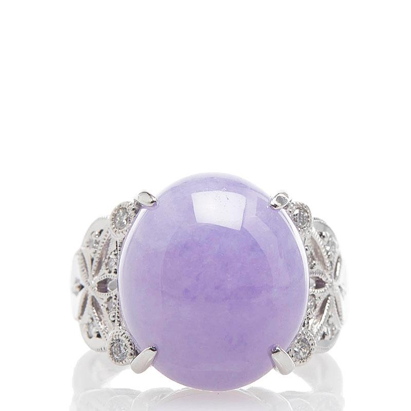 Pt900 プラチナ ラベンダーヒスイ13.86ct ダイヤ0.19ct リング 指輪 レディース 12.5号 中古 : 銀座パリス Yahoo!ショッピング店 - 通販 - Yahoo!ショッピング