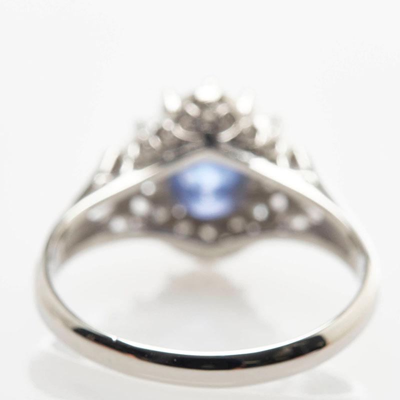 Pt900 プラチナ サファイア0.97ct ダイヤ0.20ct リング 指輪 レディース 10号 中古 : 銀座パリス Yahoo!ショッピング店 - 通販 - Yahoo!ショッピング