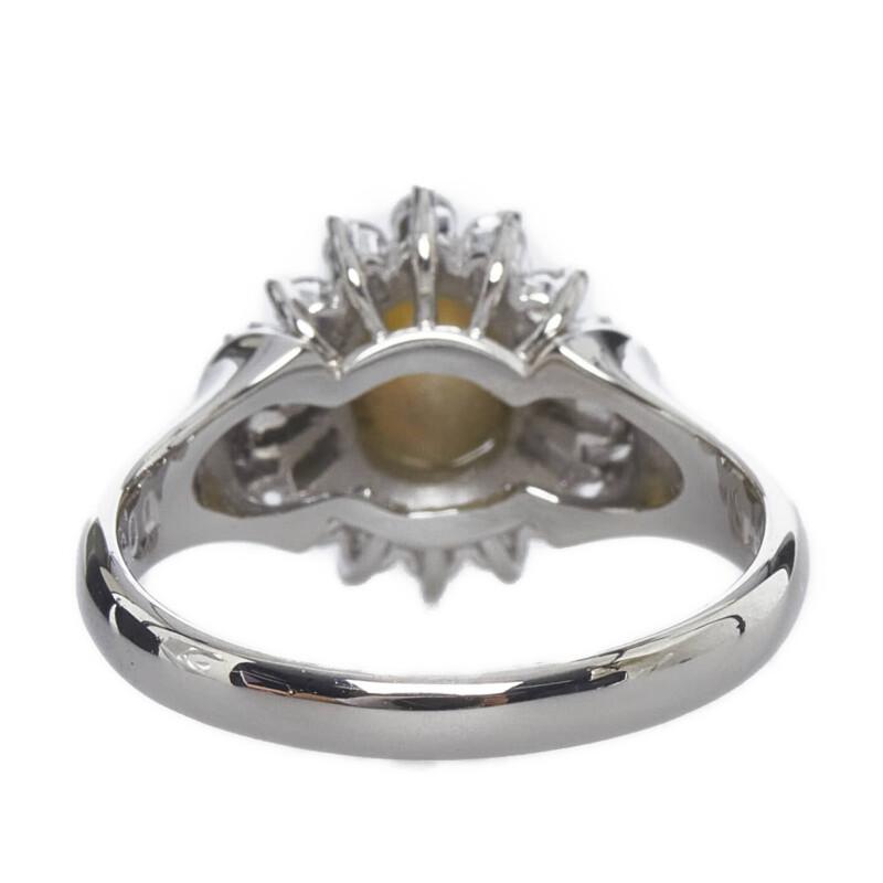 Pt900 プラチナ キャッツアイ1.39ct ダイヤ0.35ct リング 指輪 レディース 8.5号 中古 :1-0108240:銀座パリス Yahoo!ショッピング店 - 通販 ...