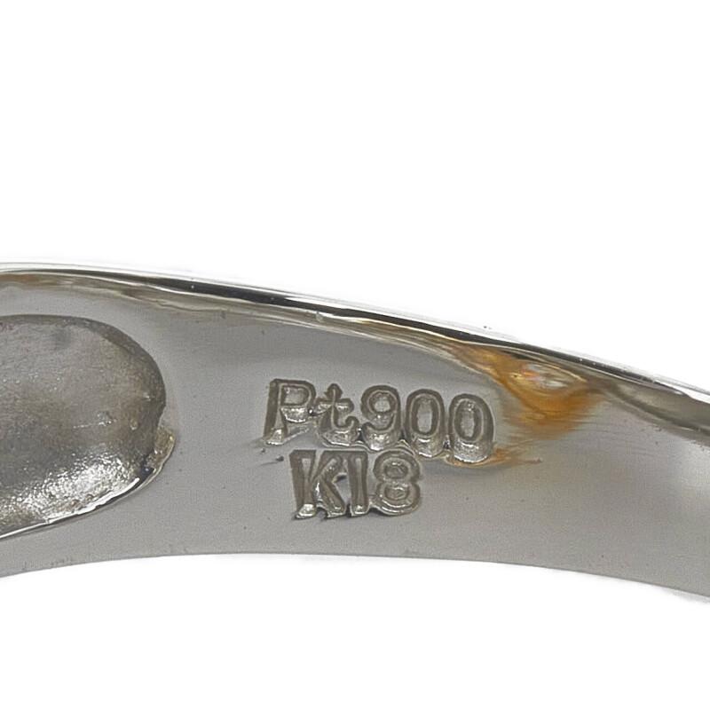 Pt900 プラチナ K18 ゴールド コンビ ダイヤ0.20ct リング 指輪 レディース 11.5号 中古 : 銀座パリス Yahoo!ショッピング店 - 通販 - Yahoo!ショッピング