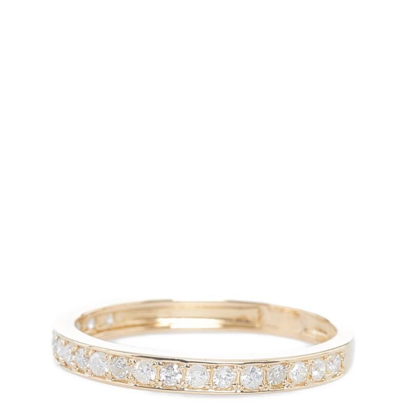 K18YG イエローゴールド ダイヤ0.35ct リング 指輪 レディース 14号 中古 : 銀座パリス Yahoo!ショッピング店 - 通販 - Yahoo!ショッピング