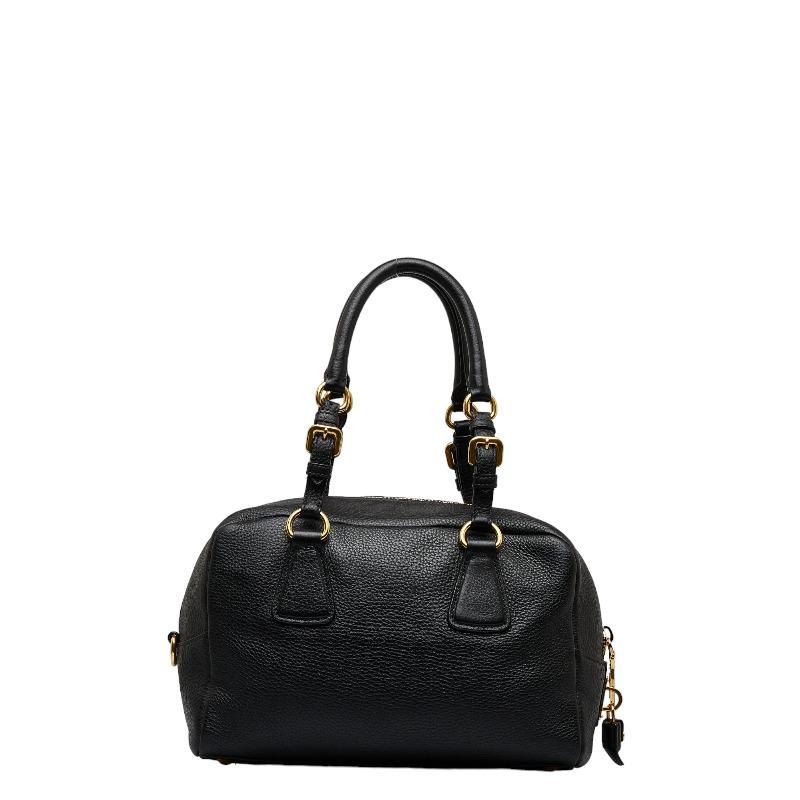 PRADA プラダ ヴィッテロダイノ ゴールド金具 ハンドバッグ ミニ PRADA プラダ ヴィッテロダイノ ゴールド金具 ハンドバッグ ミニ