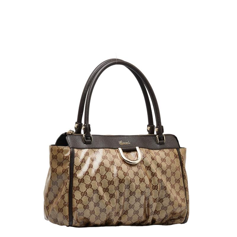 グッチ GGクリスタル アビー トートバッグ 327787 ブラウン PVC レザー レディース GUCCI 【中古】 : 1-0122376 : 銀座パリス Yahoo!ショッピング店 ...
