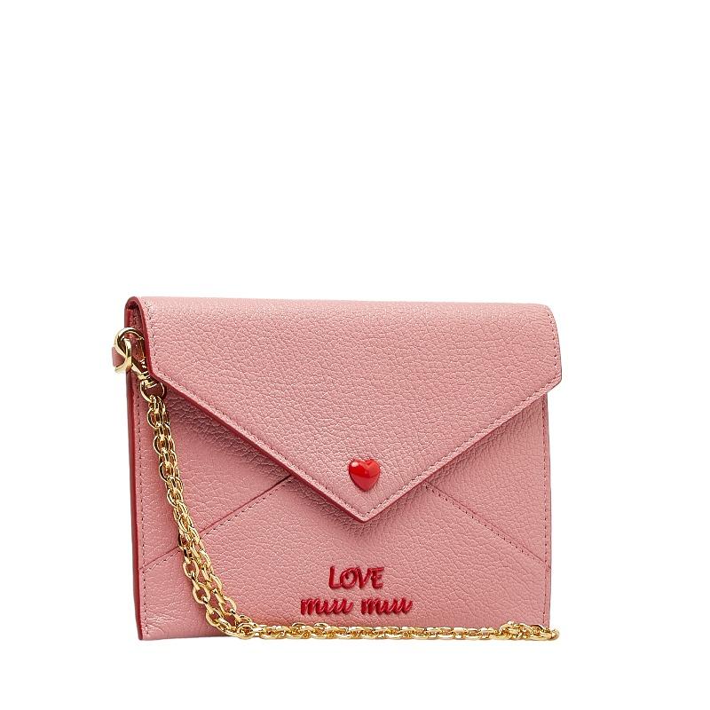 miu ミュウミュウ マドラス ラブ カードケース 5MF001 ピンク miu ミュウミュウ マドラス ラブ カードケース 5MF001 ピンク