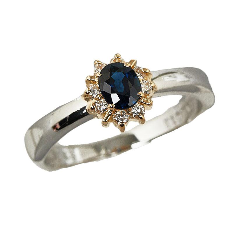 Pt900ベース/K18コンビ サファイア0.46ct ダイヤ0.13ct リング 指輪 レディース 13.5号 中古 : 1-0136636 : 銀座パリス Yahoo!ショッピング店 ...