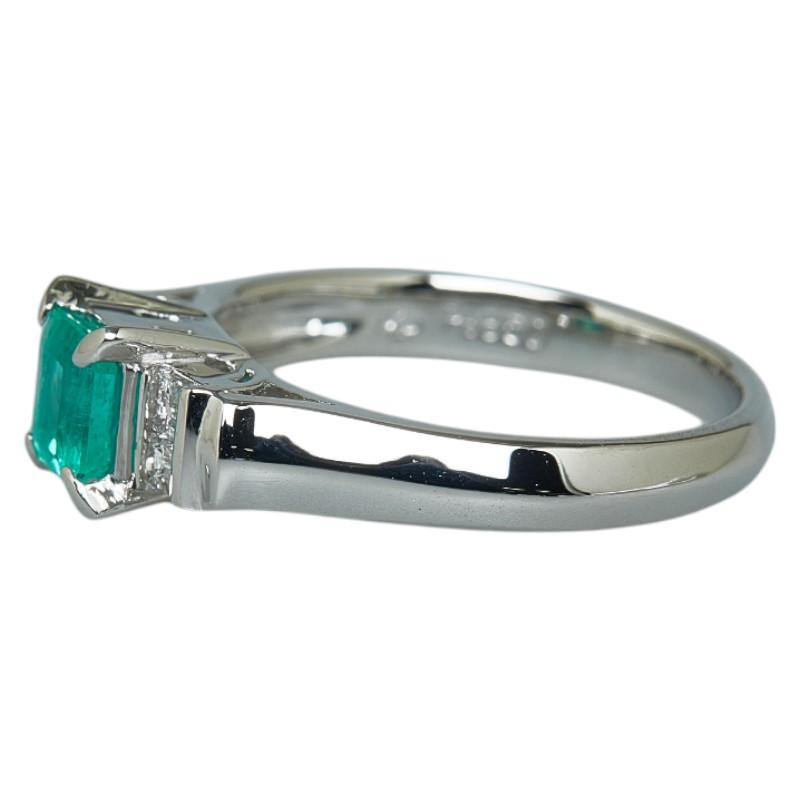 Pt850 プラチナ エメラルド0.48ct ダイヤ0.15ct リング 指輪 レディース 10.5号 中古 : 銀座パリス Yahoo!ショッピング店 - 通販 - Yahoo!ショッピング