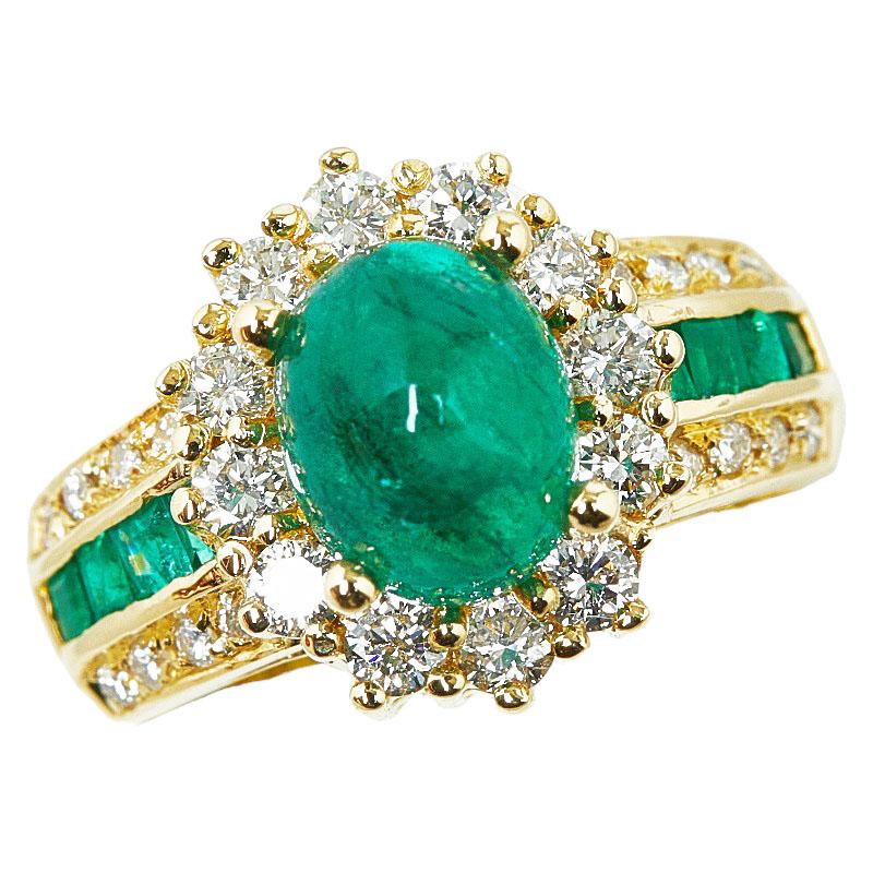K18YG イエローゴールド エメラルド2.27ct ダイヤ0.70ct リング 指輪 レディース 12号 中古 :1-0149493:銀座パリス Yahoo!ショッピング店 - 通販 ...