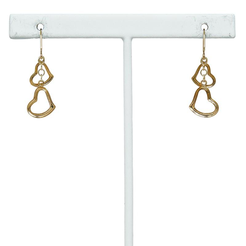 K18 ゴールド ダブルハート モチーフ フックピアス ピアス レディース 中古 : 銀座パリス Yahoo!ショッピング店 - 通販 - Yahoo!ショッピング