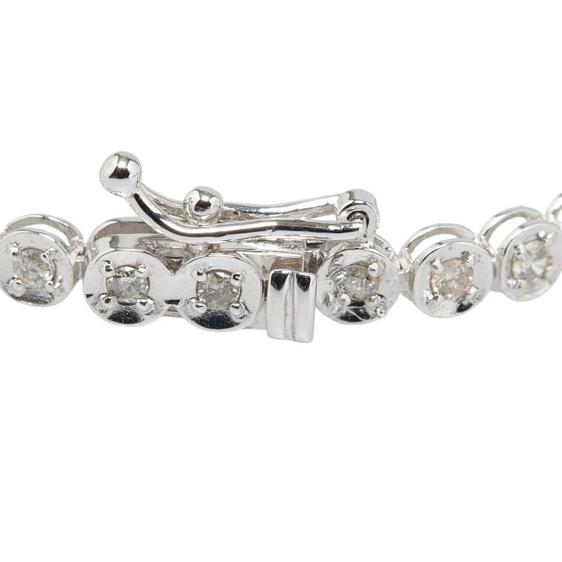 K18WG ホワイトゴールド ダイヤ1.00ct テニスチェーン ブレスレット レディース 中古 : 銀座パリス Yahoo!ショッピング店 - 通販 - Yahoo!ショッピング