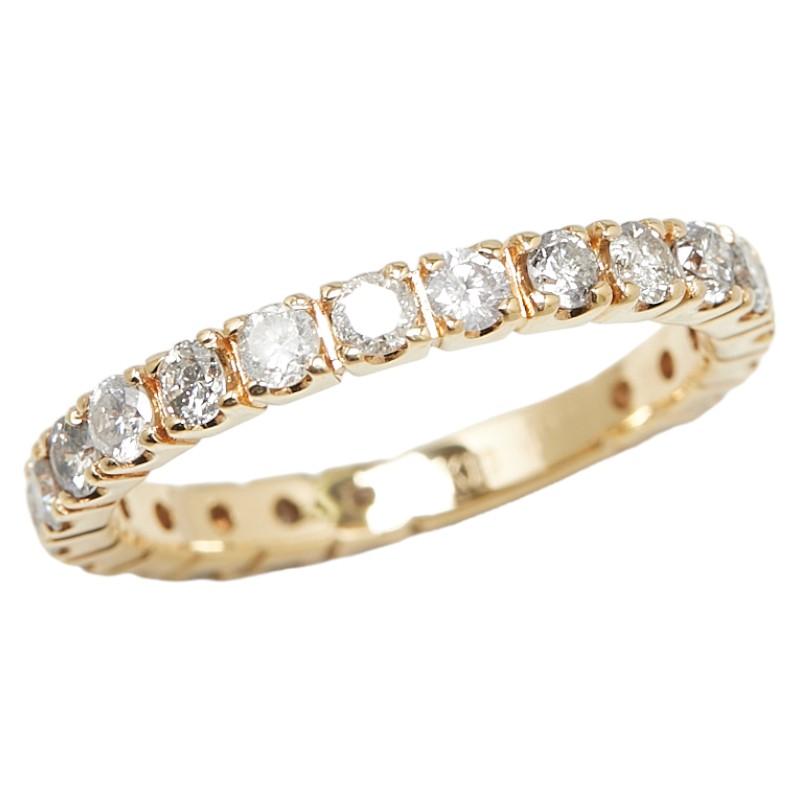K18YG イエローゴールド ダイヤ1.00ct リング 指輪 レディース 13号 中古 : 銀座パリス Yahoo!ショッピング店 - 通販 - Yahoo!ショッピング