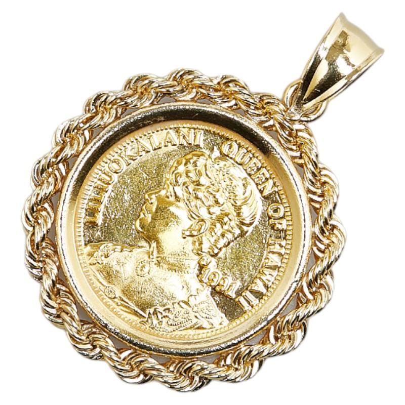 K24 ゴールド K14YG イエローゴールド ハワイ王国女王リリウオカラニ 1/10OZ ペンダントトップ レディース 中古 : 銀座パリス Yahoo!ショッピング店 - 通販 ...