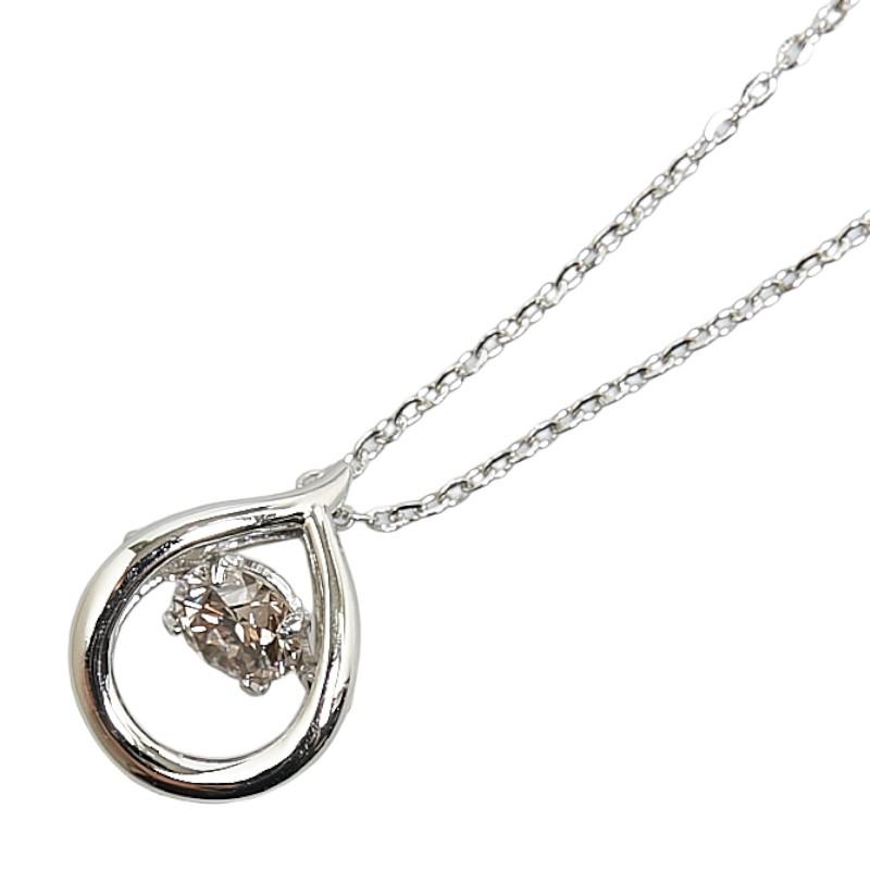Pt900 プラチナ Pt850 ダイヤ0.20ct 雫 ティアドロップ モチーフ ネックレス レディース 中古 : 銀座パリス Yahoo!ショッピング店 - 通販 - Yahoo!ショッピング