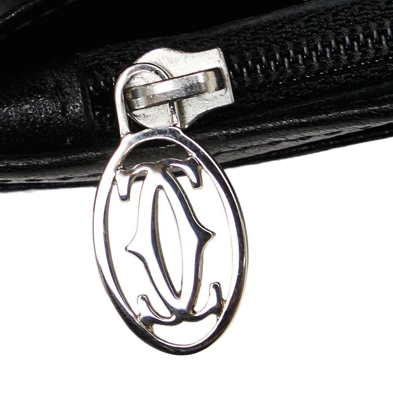 Cartier カルティエ マルチェロ ドゥ 長財布 ブラック レザー Cartier カルティエ マルチェロ ドゥ 長財布 ブラック レザー