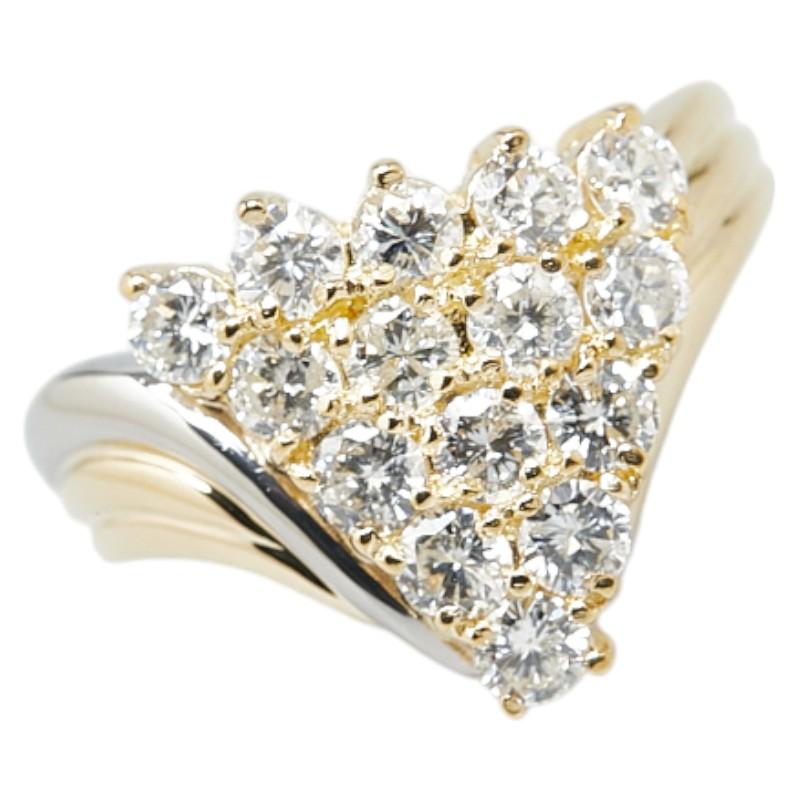 K18YG イエローゴールド Pt850 プラチナ コンビ ダイヤ1.13ct リング 指輪 レディース 11号 中古 : 銀座パリス Yahoo!ショッピング店 - 通販 - Yahoo ...