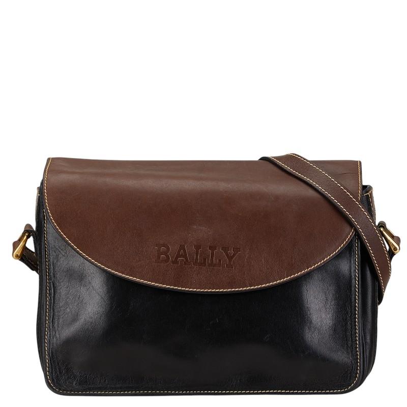 Bally バリー 斜め掛け ショルダーバッグ ブラウン ブラック レザー レディース BALLY 【中古】 : 銀座パリス Yahoo!ショッピング店 - 通販 - Yahoo!ショッピング