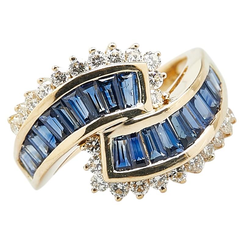 K18YG イエローゴールド サファイア1.49ct ダイヤ0.50ct リング 指輪 #52 レディース 12.5号 中古 : 銀座パリス Yahoo!ショッピング店 - 通販 ...