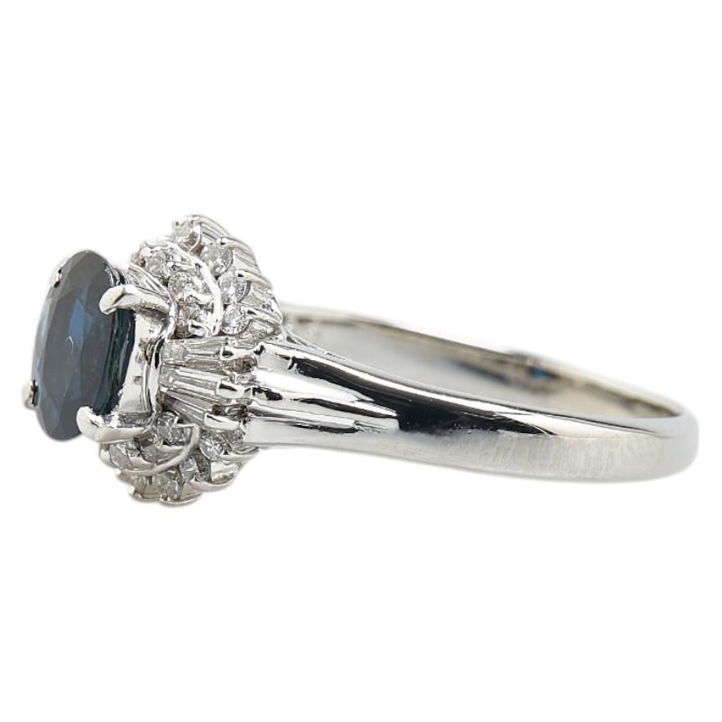 Pt900 プラチナ サファイア1.003ct ダイヤ0.39ct リング 指輪 レディース 17号 中古 : 銀座パリス Yahoo!ショッピング店 - 通販 - Yahoo!ショッピング