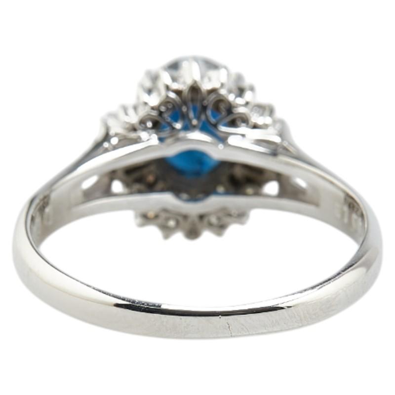 Pt900 プラチナ サファイア1.003ct ダイヤ0.39ct リング 指輪 レディース 17号 中古 : 銀座パリス Yahoo!ショッピング店 - 通販 - Yahoo!ショッピング
