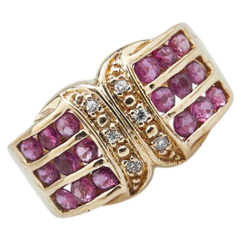 K18YG イエローゴールド ルビー1.21ct ダイヤ0.05ct リング 指輪 レディース 13号 中古 : 銀座パリス Yahoo!ショッピング店 - 通販 - Yahoo!ショッピング
