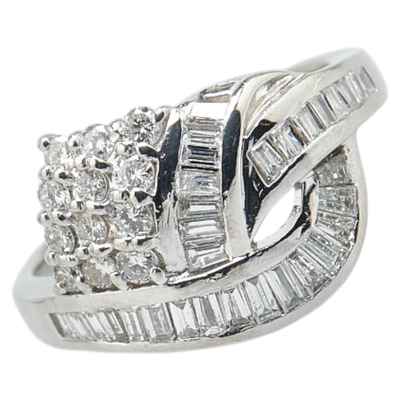 Pt900 プラチナ ダイヤ0.83ct リング 指輪 レディース 11号 中古 : 銀座パリス Yahoo!ショッピング店 - 通販 - Yahoo!ショッピング