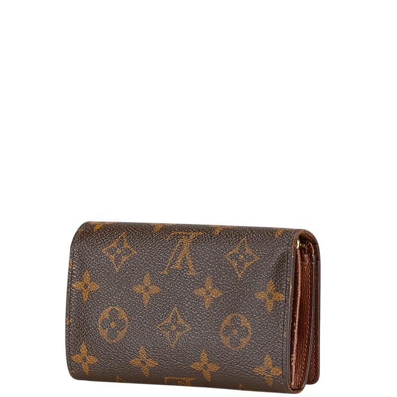 LOUIS VUITTON ルイ ヴィトン モノグラム ポルトモネ ビエ トレゾール 二つ折り財布 M61730 ブラウン PVC レザー レディース 【中古】 : 銀座パリス Yahoo ...