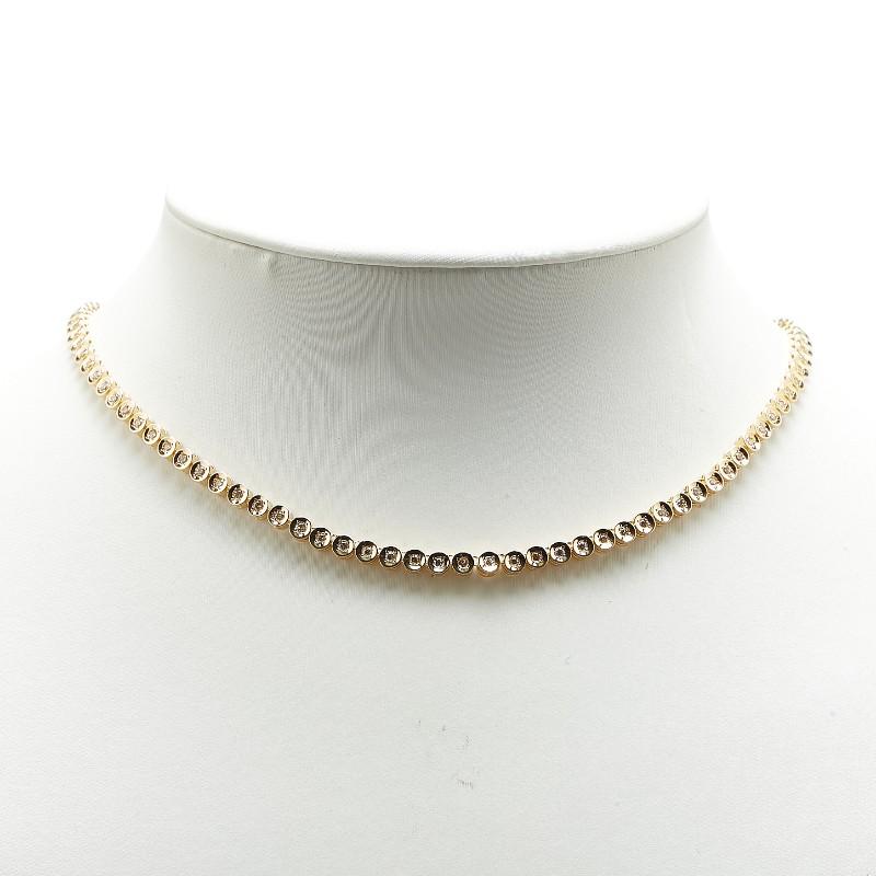 K18YG イエローゴールド ダイヤ2.14ct テニスチェーン ネックレス レディース 中古 : 銀座パリス Yahoo!ショッピング店 - 通販 - Yahoo!ショッピング