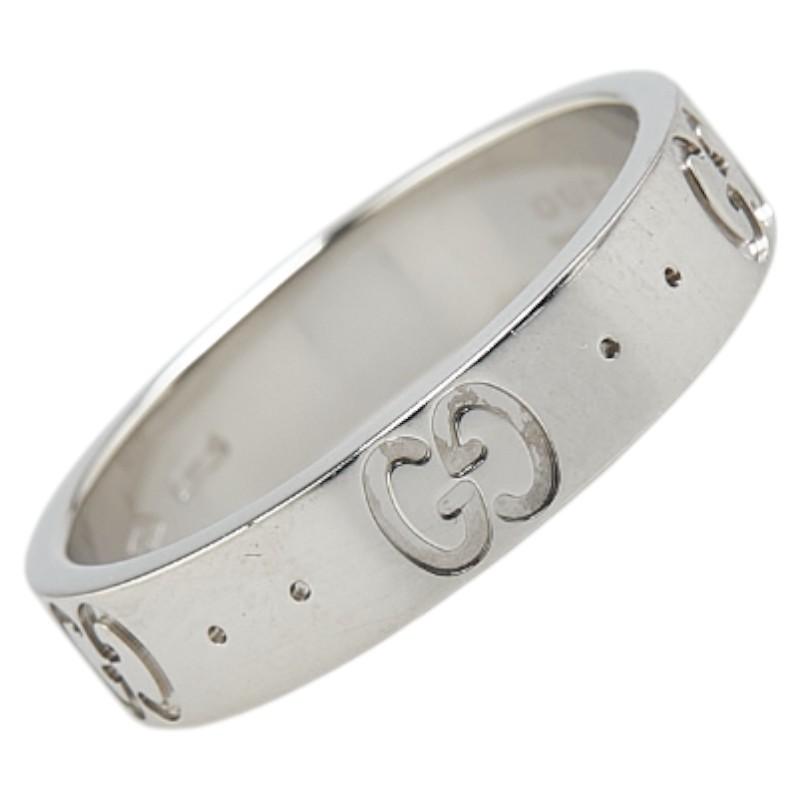 GUCCI グッチ GGアイコン リング 指輪 #9 K18WG ホワイトゴールド レディース 【中古】 : 銀座パリス Yahoo!ショッピング店 - 通販 - Yahoo!ショッピング