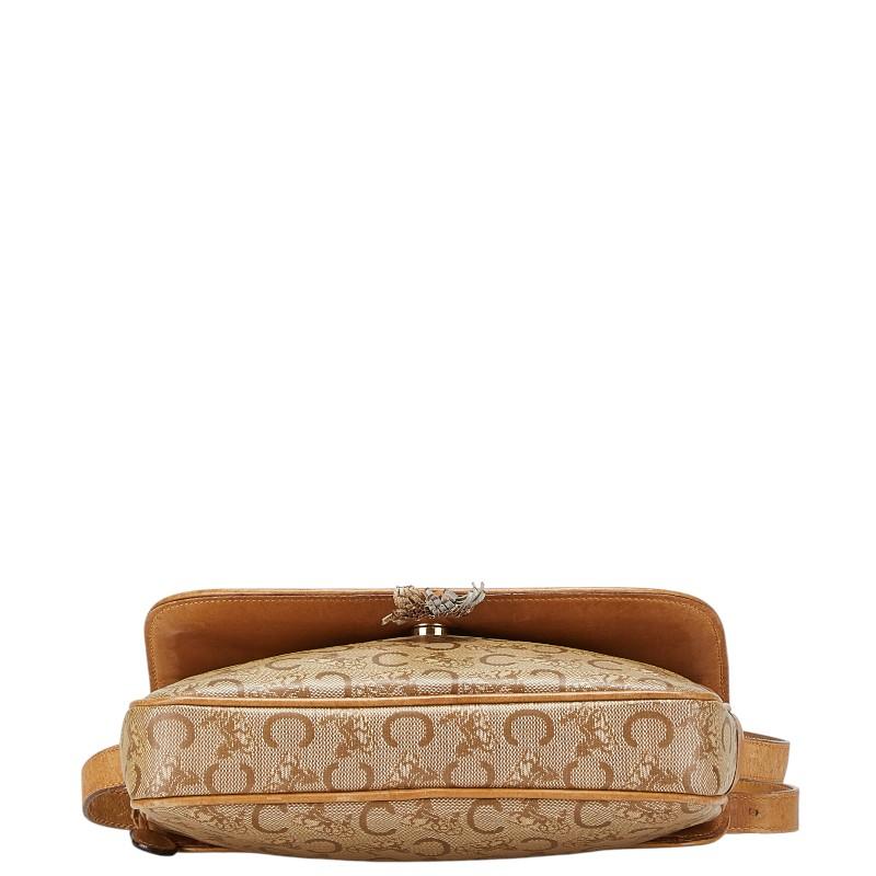 CELINE（セリーヌ） Cマカダム ショルダーバッグ ベージュ ブラウン