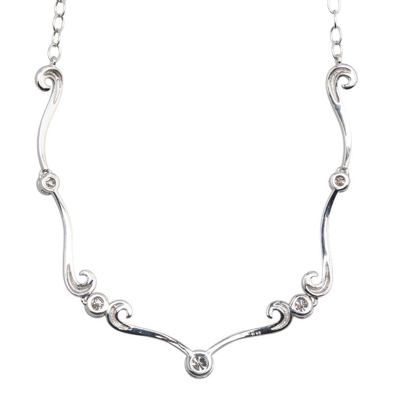 K18WG ホワイトゴールド ダイヤ0.50ct ネックレス レディース 中古 : 銀座パリス Yahoo!ショッピング店 - 通販 - Yahoo!ショッピング