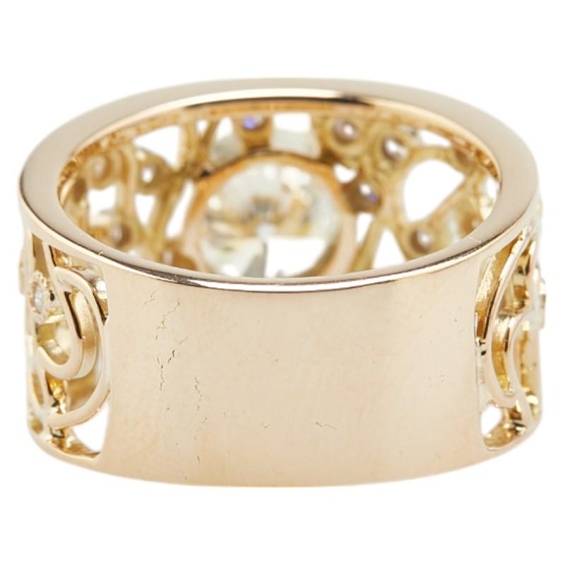 K18YG イエローゴールド ダイヤ1.89ct ダイヤ0.23ct リング 指輪 レディース 17.5号 中古 : 銀座パリス Yahoo!ショッピング店 - 通販 - Yahoo!ショッピング