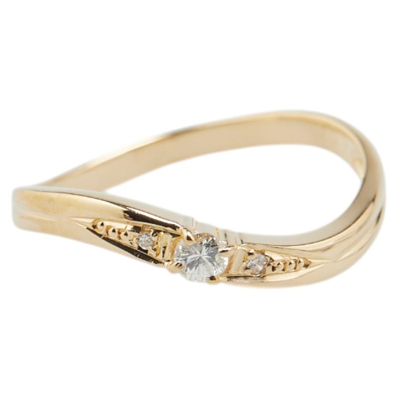 K18YG イエローゴールド ダイヤ0.07ct リング 指輪 レディース 11.5号 中古 : 銀座パリス Yahoo!ショッピング店 - 通販 - Yahoo!ショッピング