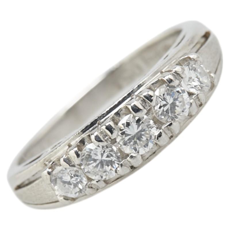 Pt900 プラチナ ダイヤ0.50ct 一文字 リング 指輪 レディース 11号 中古 : 銀座パリス Yahoo!ショッピング店 - 通販 - Yahoo!ショッピング
