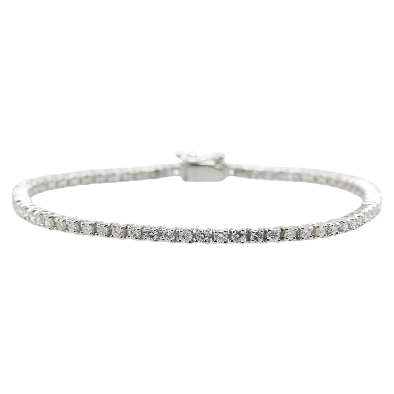 Pt850 プラチナ ダイヤ2.02ct テニスチェーン ブレスレット レディース 中古 : 銀座パリス Yahoo!ショッピング店 - 通販 - Yahoo!ショッピング